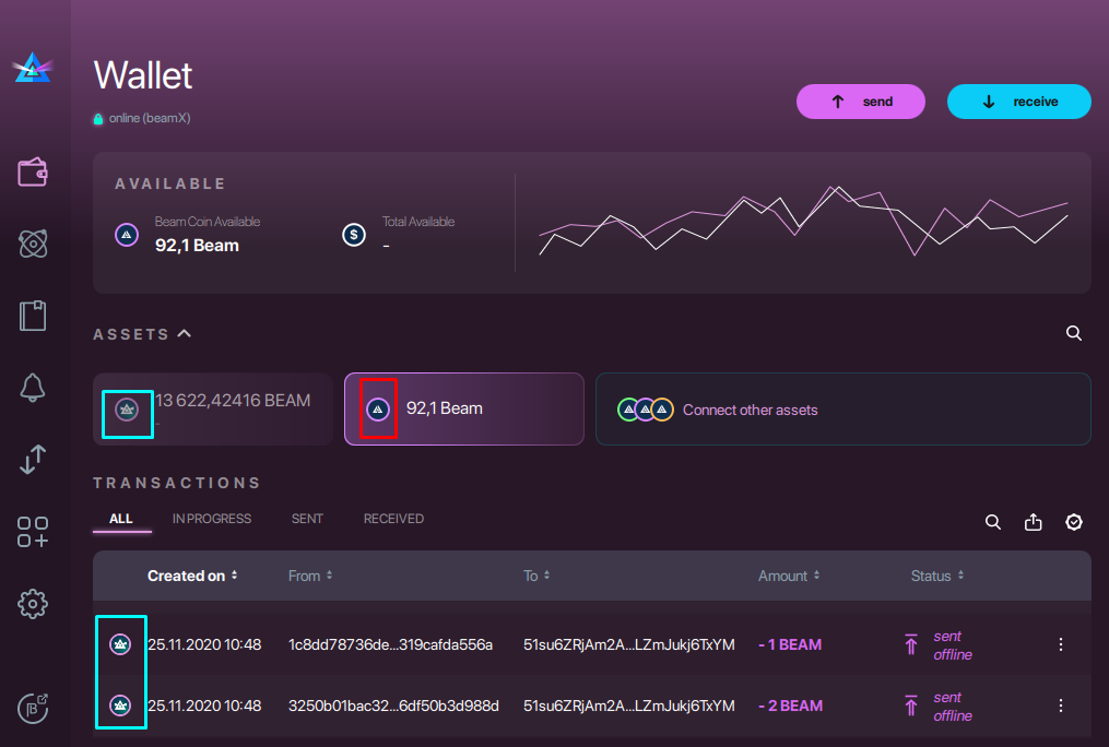 Filter the list of transactions for assets · Issue #337 · BeamMW/beam-ui · GitHub
