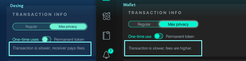 Receive screen - regular/max privacy/non-interactive transactions · Issue #83 · BeamMW/beam-ui ...