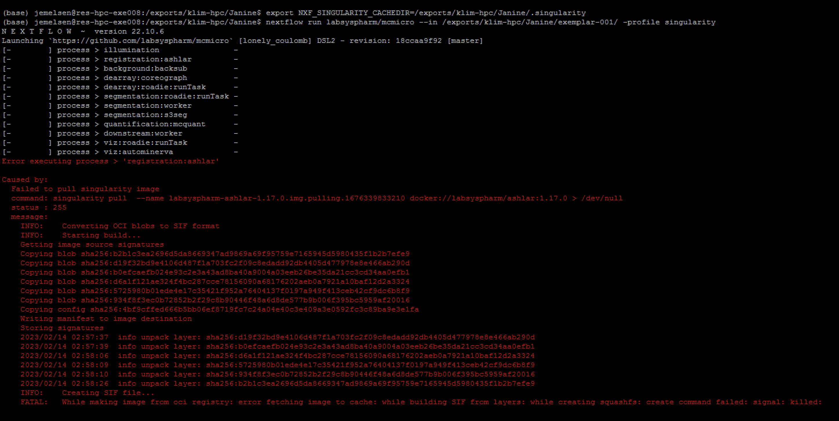 failed to pull singularity image · Issue #478 · labsyspharm/mcmicro · GitHub