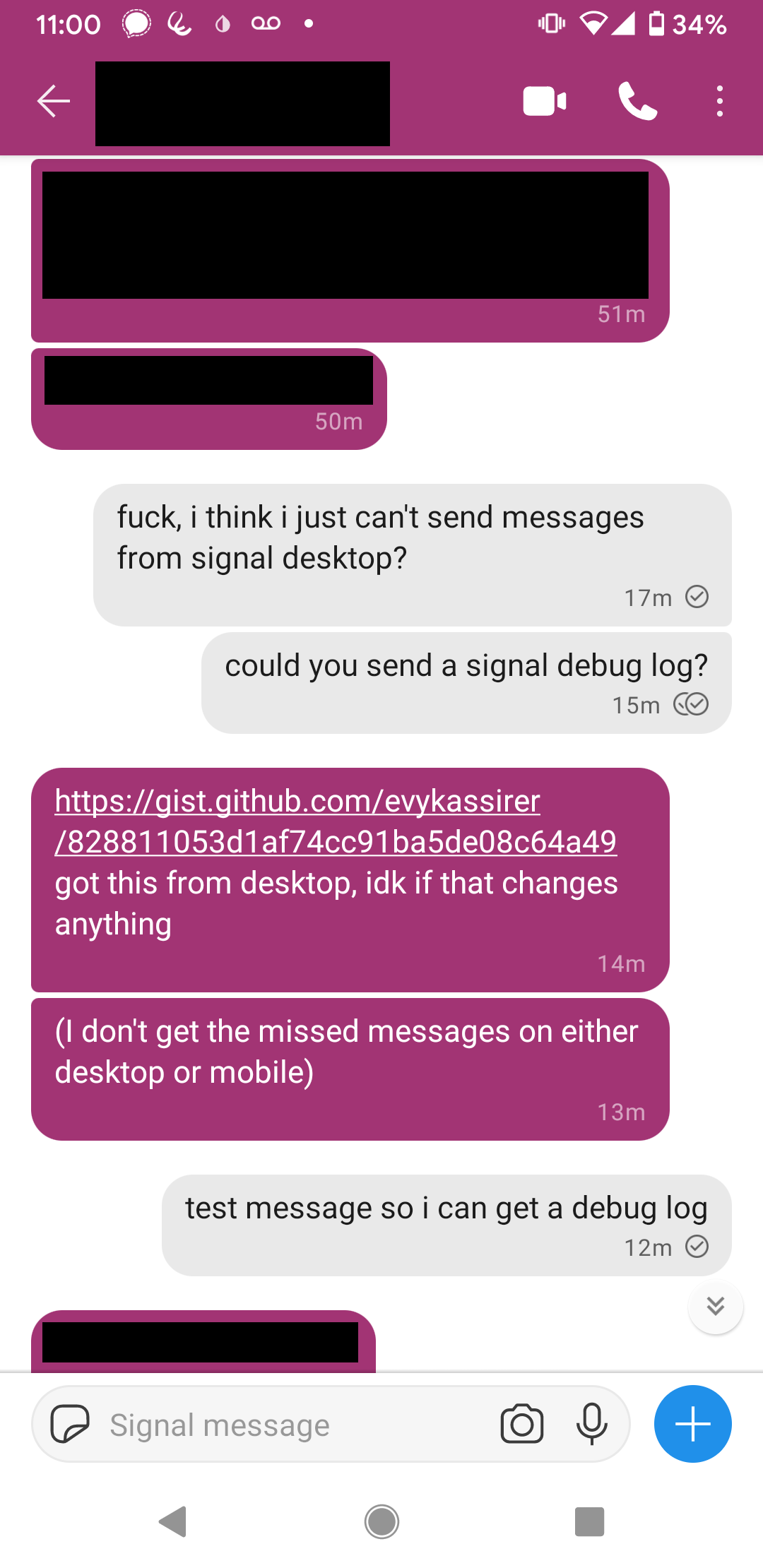 Messages not delivered to other party · Issue #3935 · signalapp/Signal ...