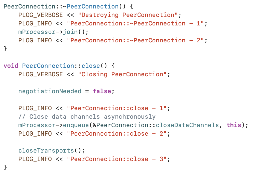 Exception thrown from rtc::impl::PeerConnection · Issue #508 · paullouisageneau/libdatachannel ...