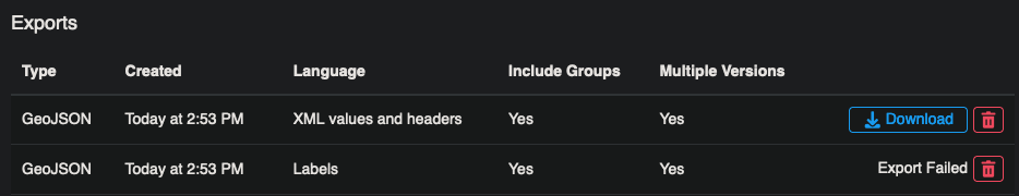 GeoJSON export incorrectly handles choice labels, export fails · Issue #266 · kobotoolbox ...