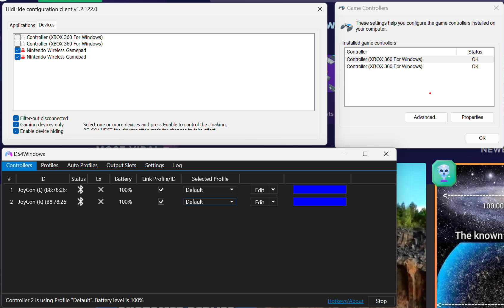 How to emulate two wireless joycon as one controller? · Issue #3118 · Ryochan7/DS4Windows · GitHub