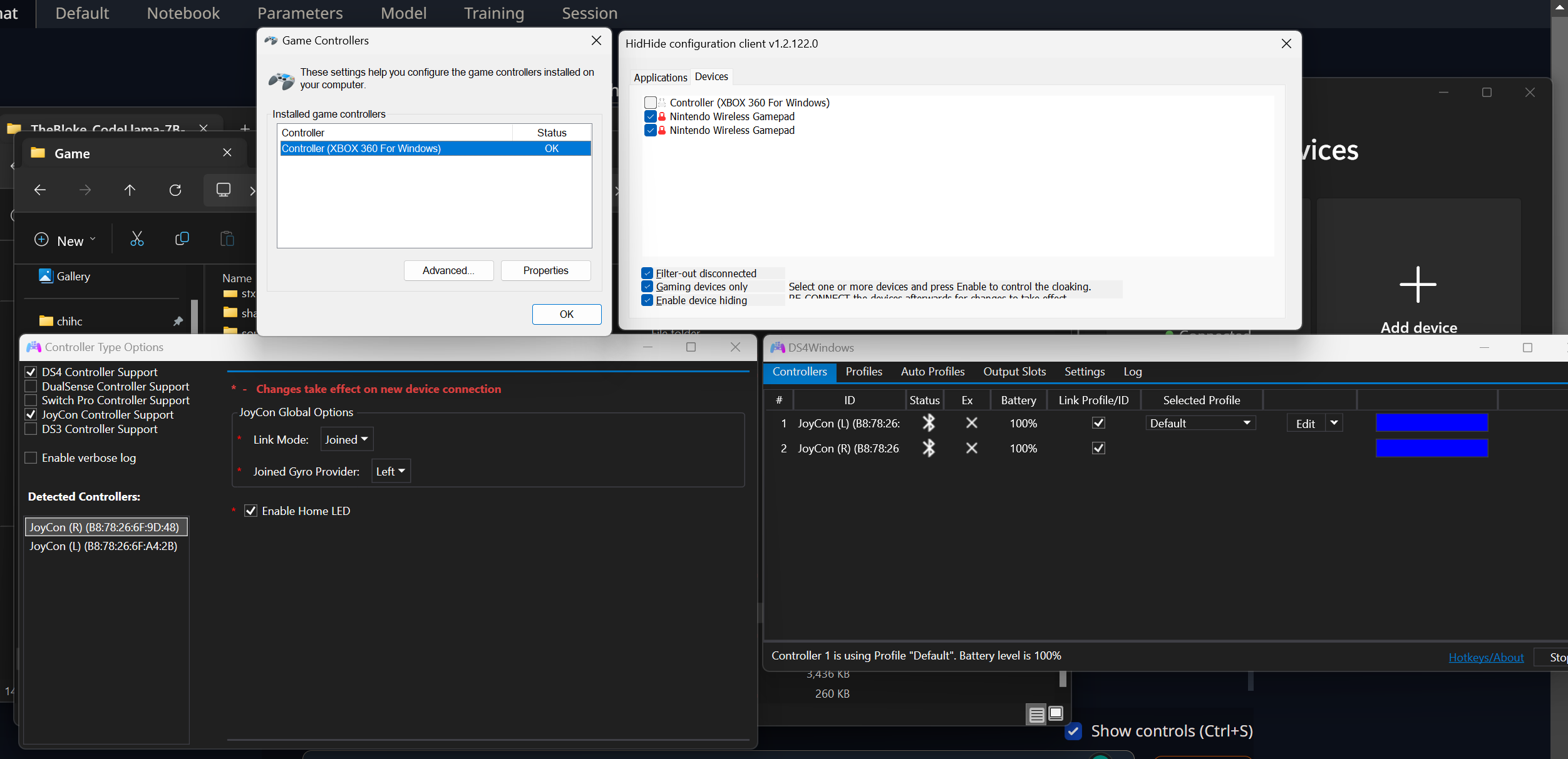 How to emulate two wireless joycon as one controller? · Issue #3118 ...