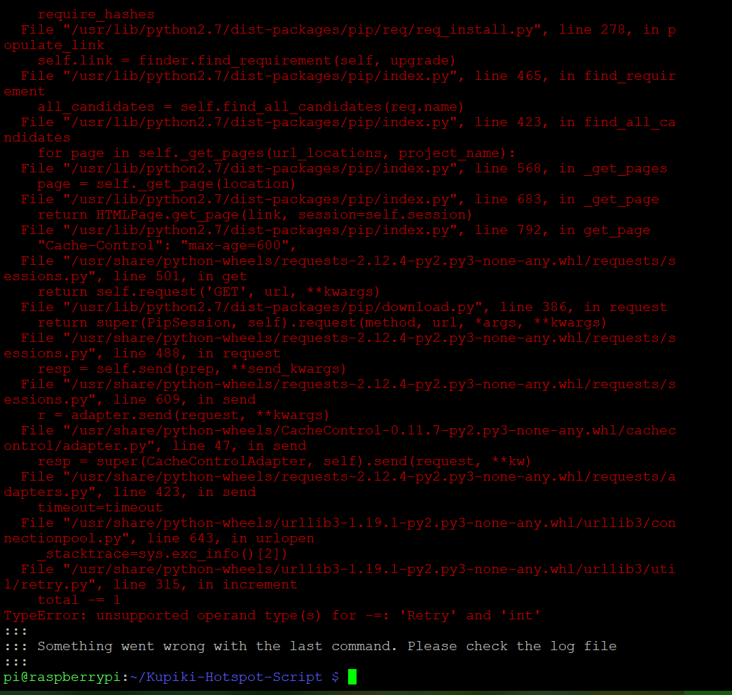Script Fails To Run Through · Issue 168 · Pihomeserverkupiki Hotspot Script · Github 8621