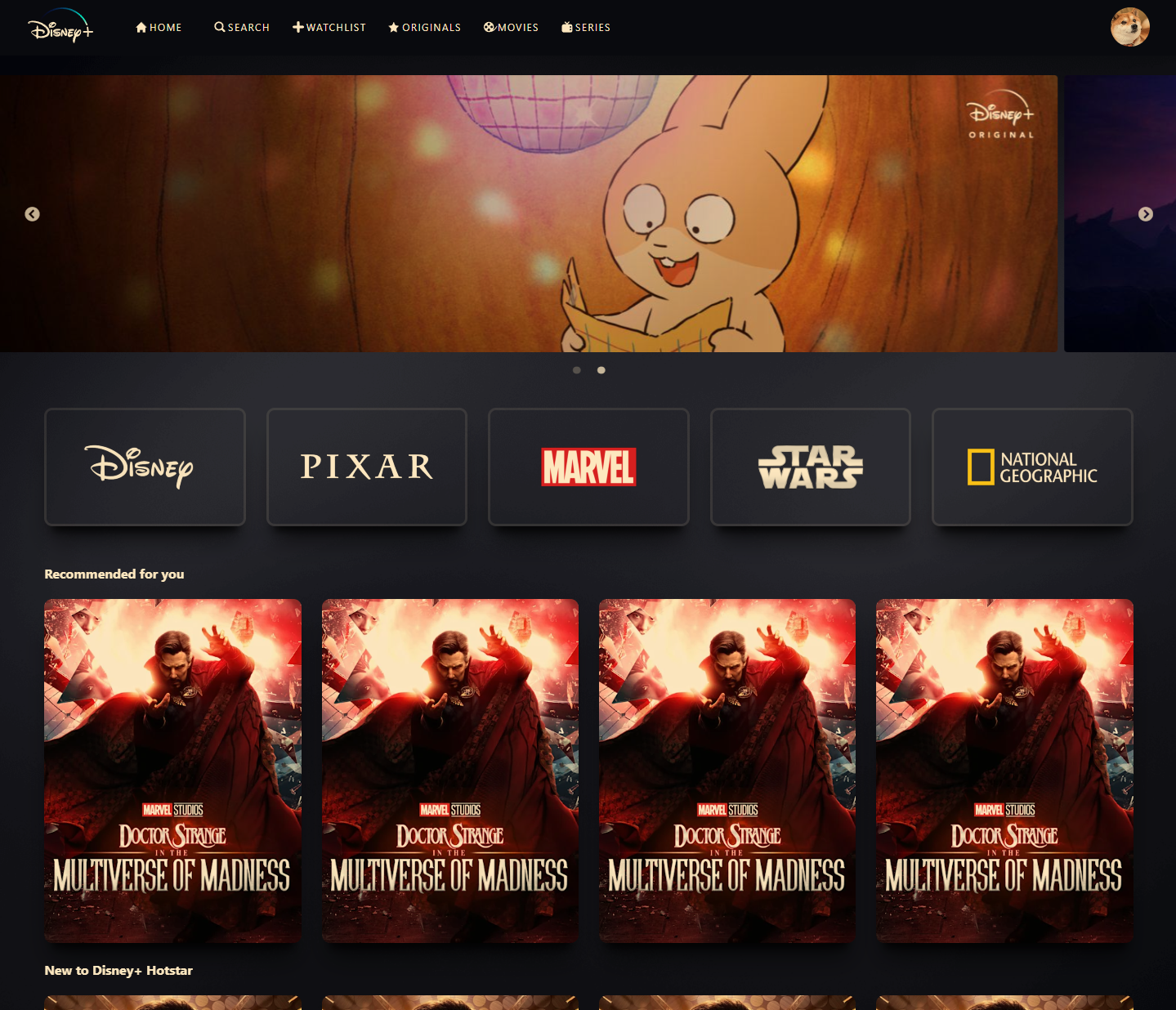 GitHub - BothBosu/DisneyPlus-clone-using-React: A clone of Disney+ streaming platform using ...