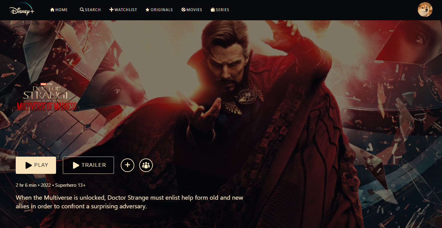 GitHub - BothBosu/DisneyPlus-clone-using-React: A clone of Disney+ streaming platform using ...