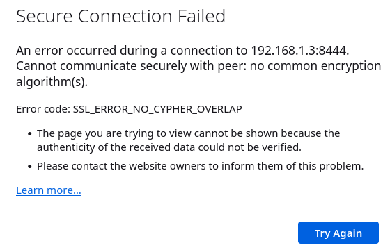 Bug Kasmvnc Firefox Sslerrornocypheroverlap · Issue 434 · Kasmtechworkspaces Issues
