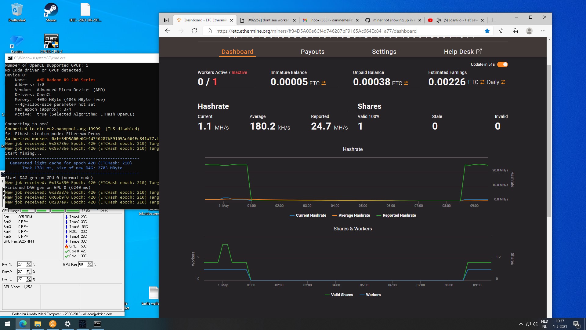 miner not showing up in ethermine · Issue #493 · Lolliedieb/lolMiner-releases · GitHub