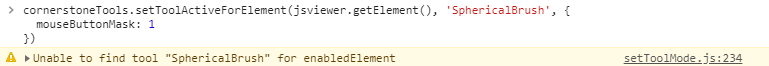 Unable to find tool "SphericalBrush" for enabledElement · Issue #1073 · cornerstonejs ...