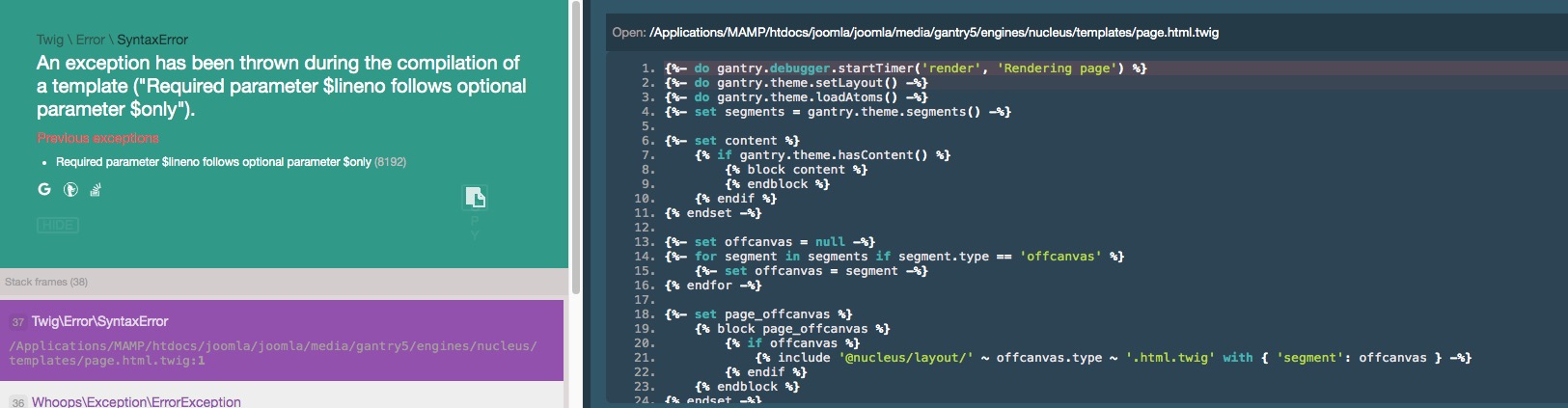 PHP 8.0 errors · Issue #2737 · gantry/gantry5 · GitHub