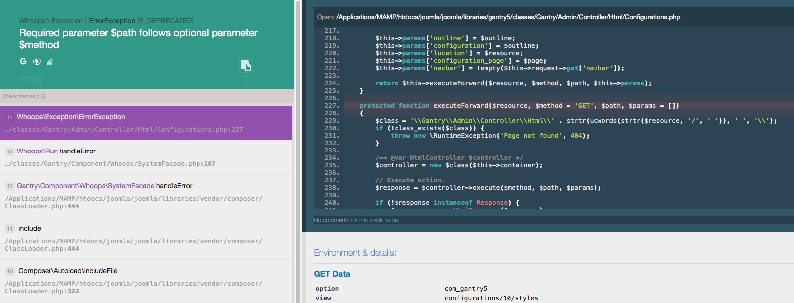 PHP 8.0 errors · Issue #2737 · gantry/gantry5 · GitHub