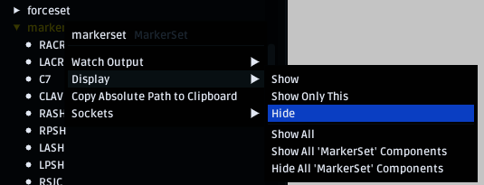 Not able to hide the markerset in a model · Issue #738 · ComputationalBiomechanicsLab/opensim ...