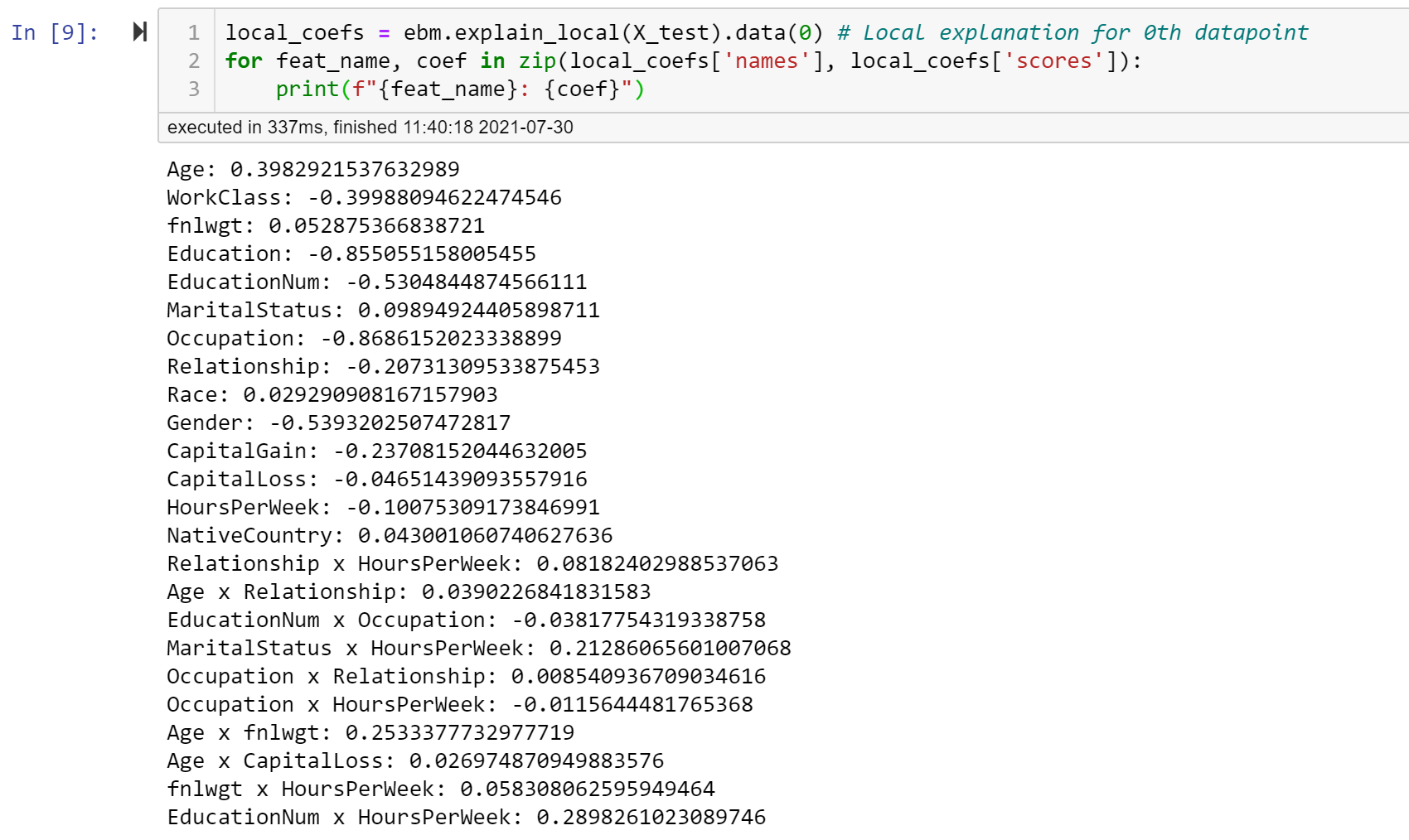 Prediction and function values not aligning · Issue #269 · interpretml/interpret · GitHub