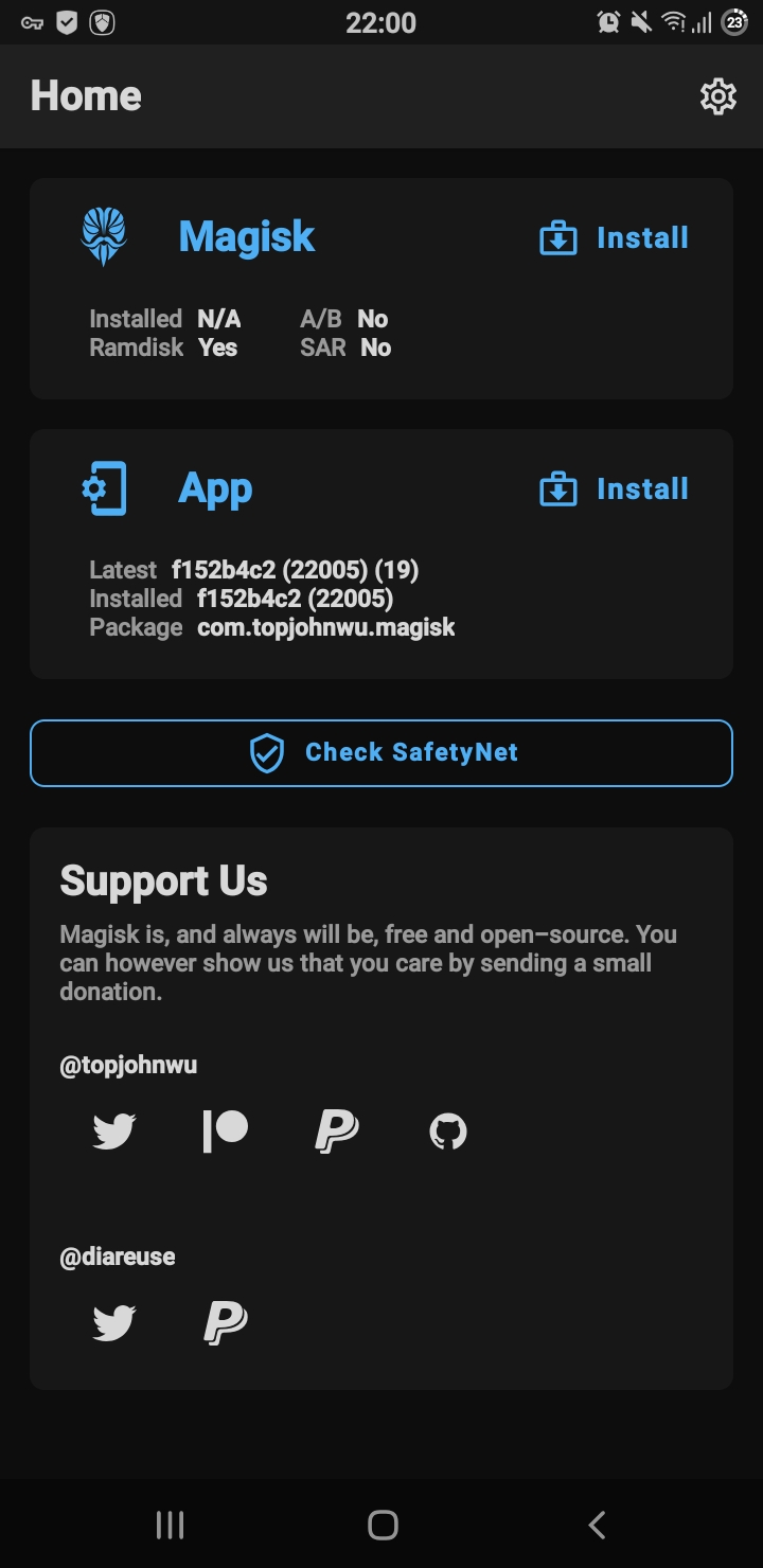 Magisk manager not detecting magisk ( N/A) · Issue #4047 · topjohnwu/Magisk · GitHub