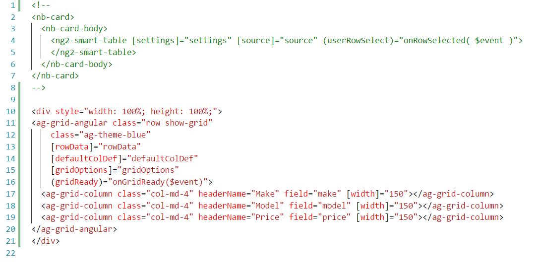 Integrating with ag-grid · Issue #1493 · akveo/ngx-admin · GitHub