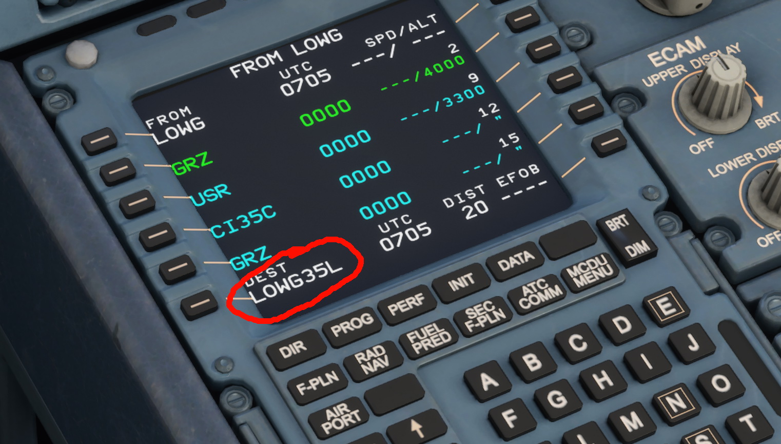 [BUG] In the A320 FMC the C-Prefix for the Center Runways is not ...