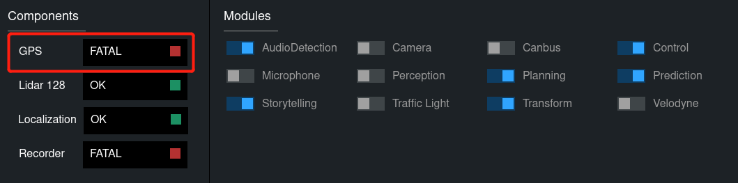 GPS is fatal · Issue #14948 · ApolloAuto/apollo · GitHub