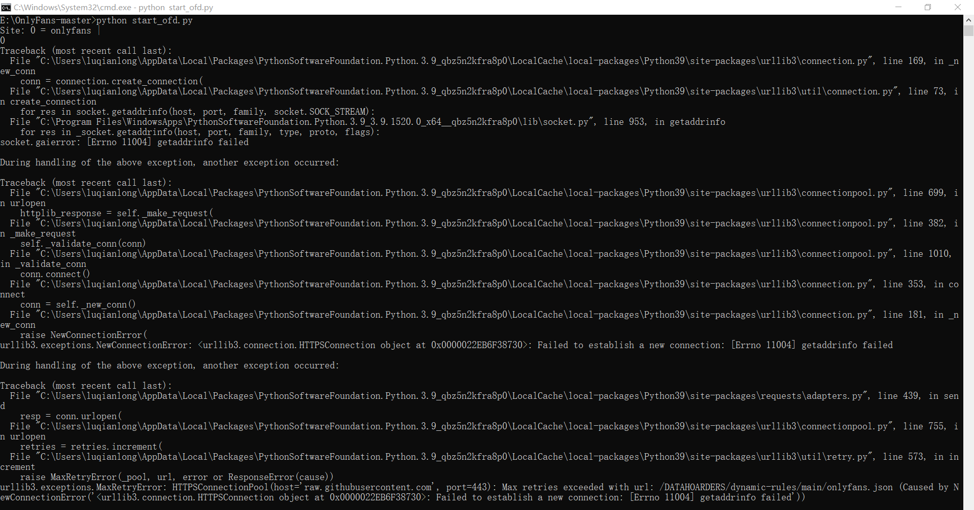 KeyError: 'static_param' · Issue #1180 · UltimaHoarder/UltimaScraper · GitHub
