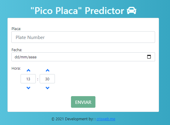 GitHub - crisjc6/pico-placa-predictor: Pico placa Predictor