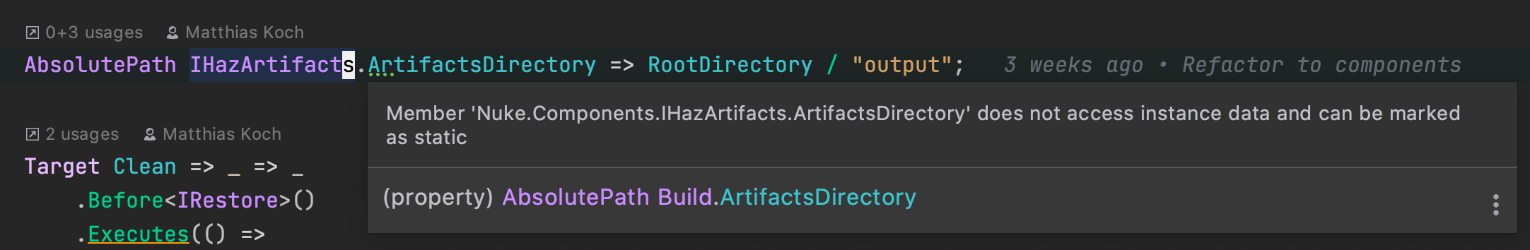 Converting Explicit Interface Implementation To Static · Issue 4947