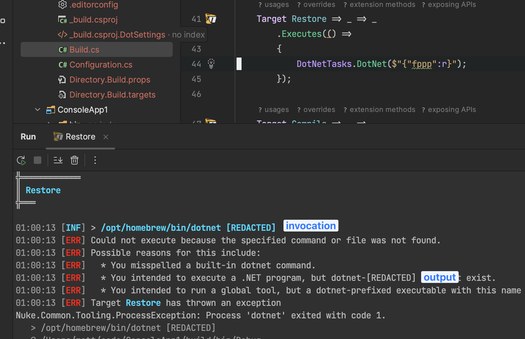 Can't filter invocation · Issue #1169 · nuke-build/nuke · GitHub