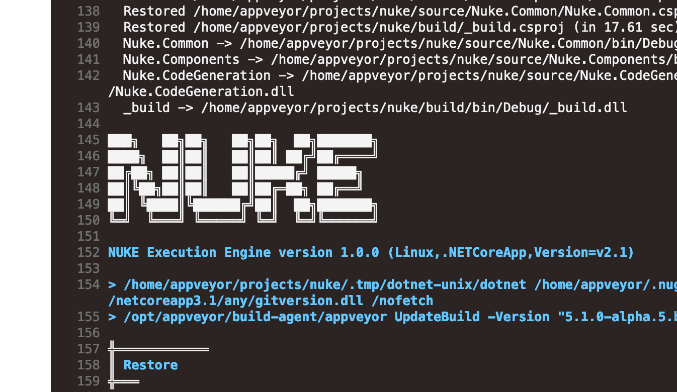 AppVeyor encoding issues with Nuke 5.0.0 · Issue #609 · nuke-build/nuke · GitHub