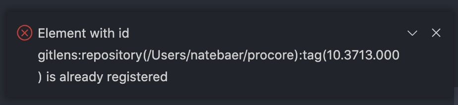 Element with id is already registered · Issue #1405 · gitkraken/vscode-gitlens · GitHub