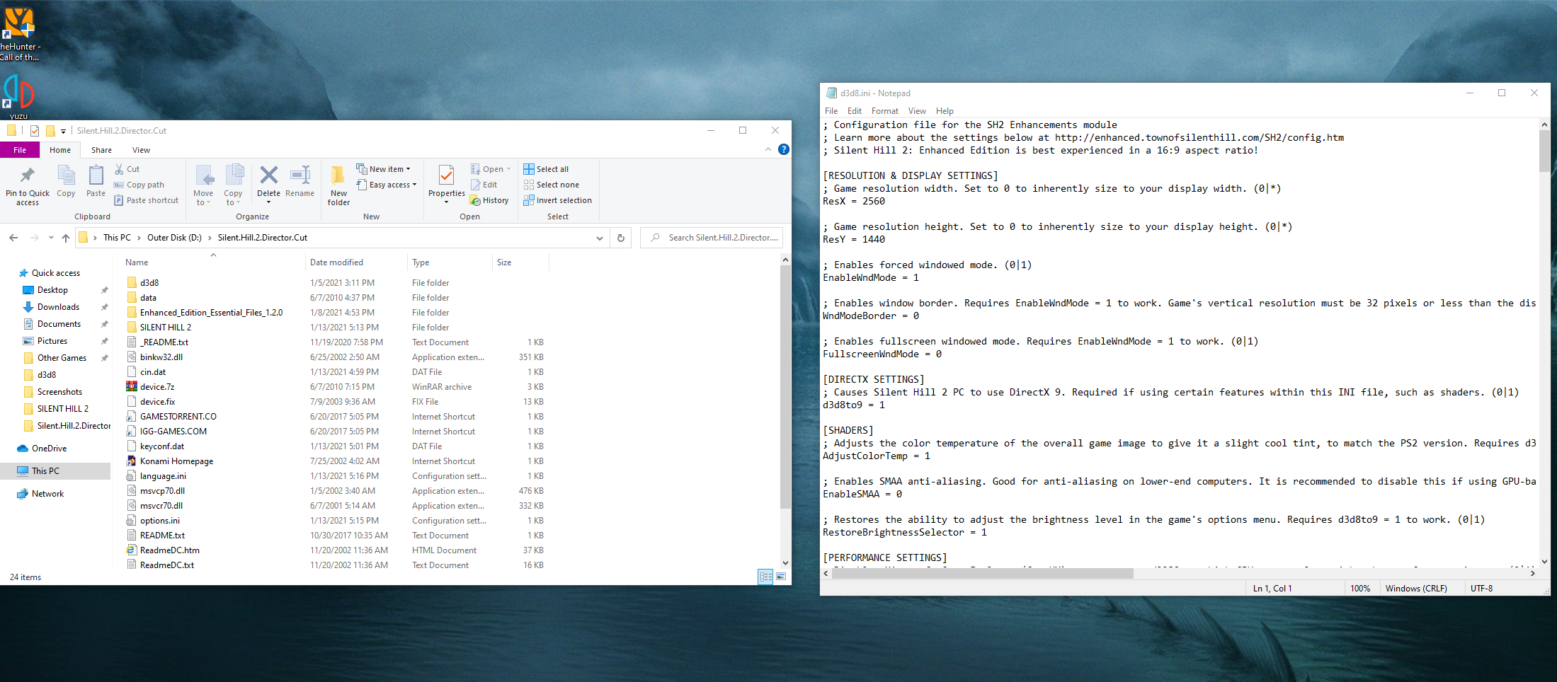 Resolution not changing · Issue #363 · elishacloud/Silent-Hill-2 ...
