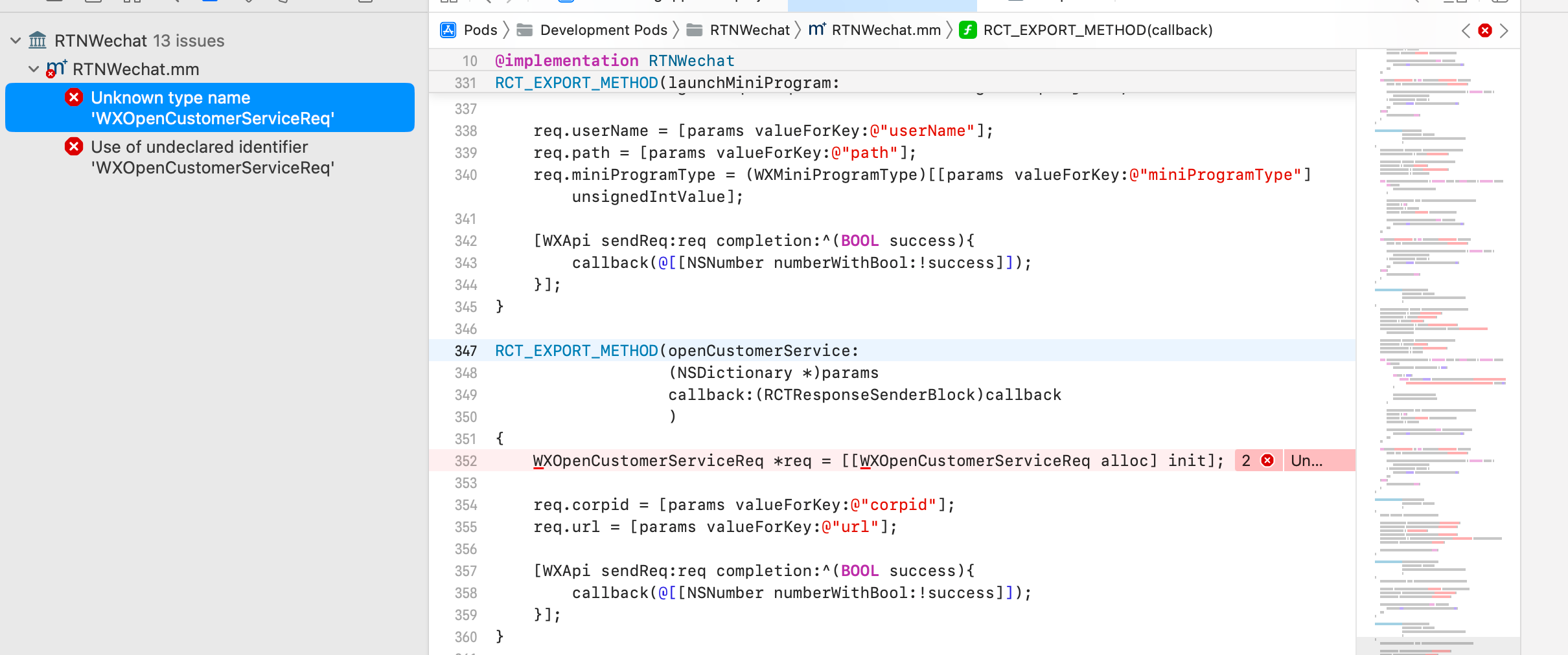 Unknown type name 'WXOpenCustomerServiceReq' · Issue #26 · Hector-Chong/native-wechat · GitHub