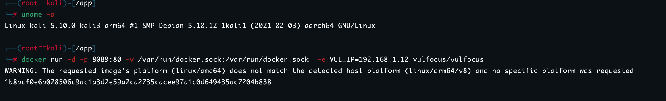 arm架构运行报错 · Issue #223 · fofapro/vulfocus · GitHub
