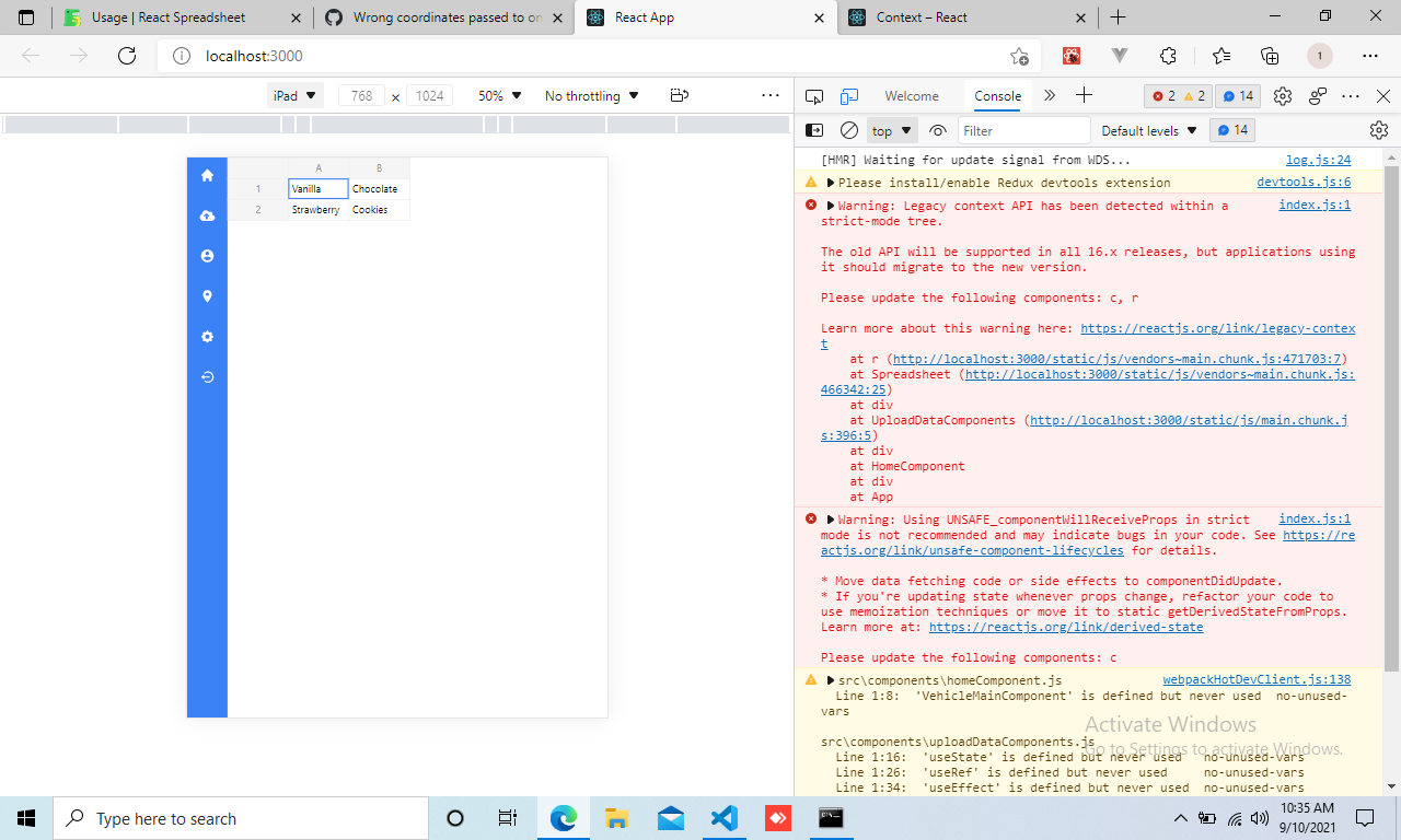 While using Sreadsheet i got error · Issue #164 · iddan/react ... While using Sreadsheet i got error · Issue #164 · iddan/react ...
