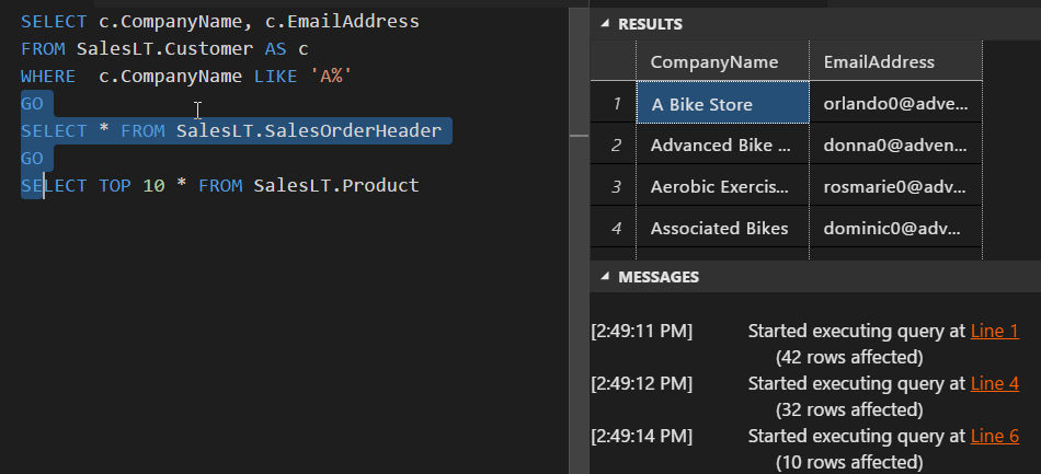 Opening Link For Line Number In Batched Results Selects Incorrectly When No Blank Line After Go