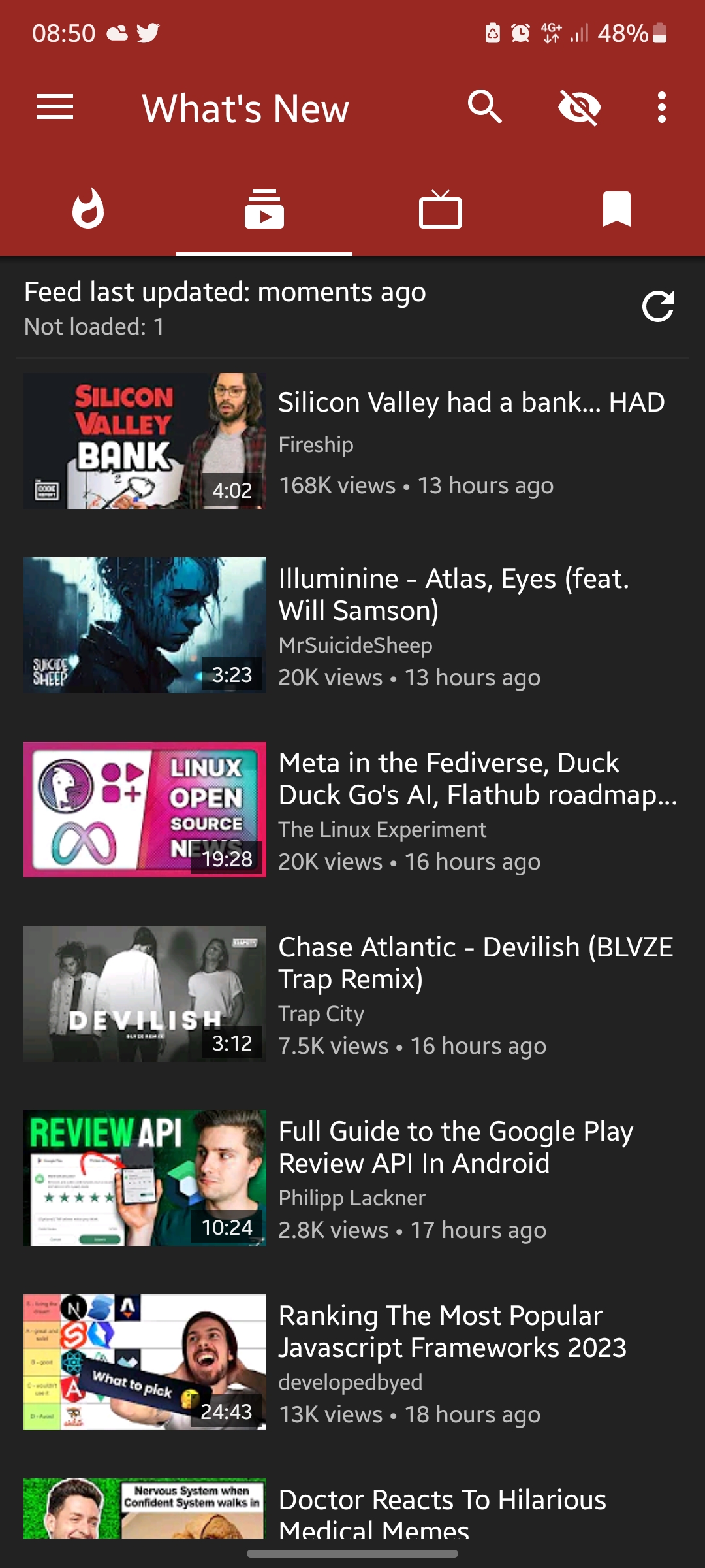 Ability to get rid of/see failed accounts fetches · Issue #9908 · TeamNewPipe/NewPipe · GitHub
