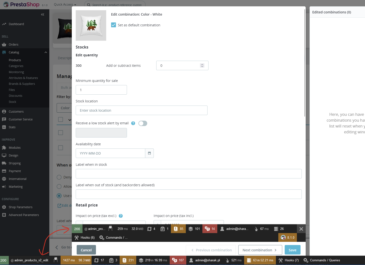 BO: PPV2 - duplicated debugbar · Issue #31706 · PrestaShop/PrestaShop · GitHub