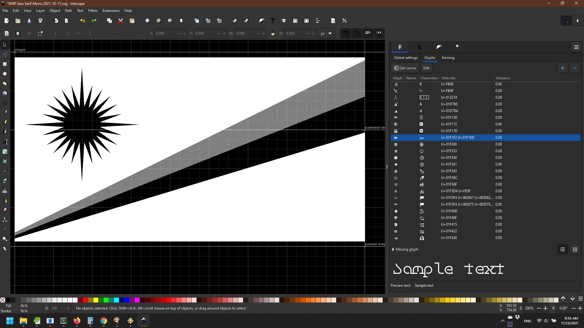 Does not import multiple-codepoint glyphs from SVG fonts as expected ...