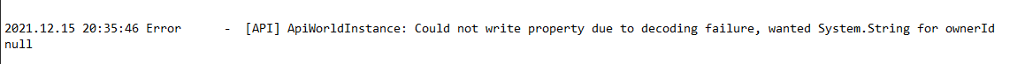 Instance Owner Can Be Null · Issue 121 · Vrchatapi Specification · Github