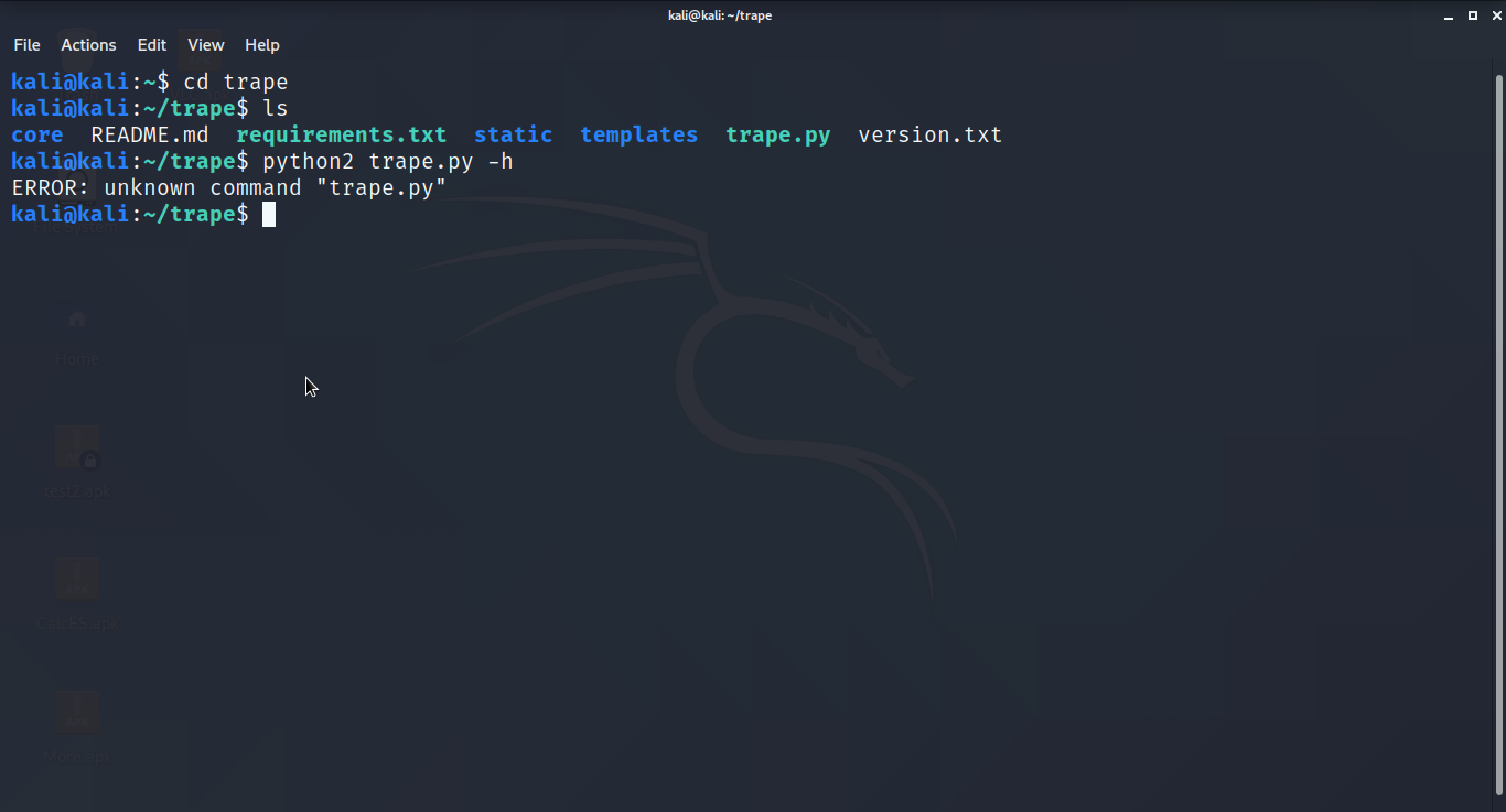 unknown command "trape.py" · Issue #268 · jofpin/trape · GitHub