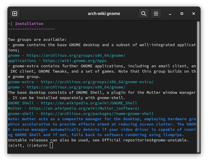 GitHub - hlafaille/arch-wiki-terminal: Read the Arch Wiki through your ...