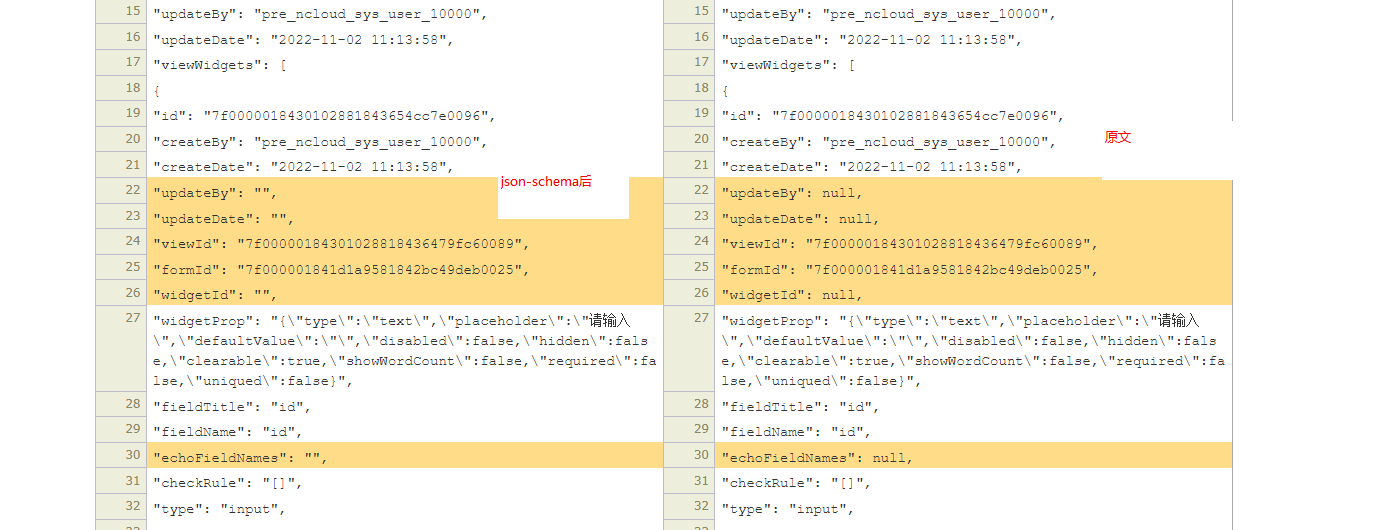 [BUG]接口配置中，当请求体由json切换为json-schema时，null值被处理成""造成接口调用失败 · Issue #19439 · metersphere/metersphere ...