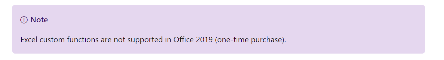 Custom Functions not registered with "Volume License" · Issue #265 · OfficeDev/Excel-Custom ...