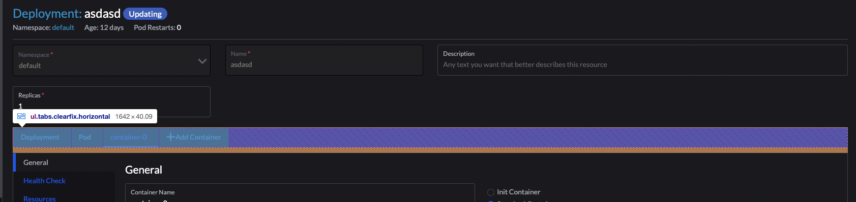Tabs: Remove Workload component styling customization · Issue #7594 · rancher/dashboard · GitHub