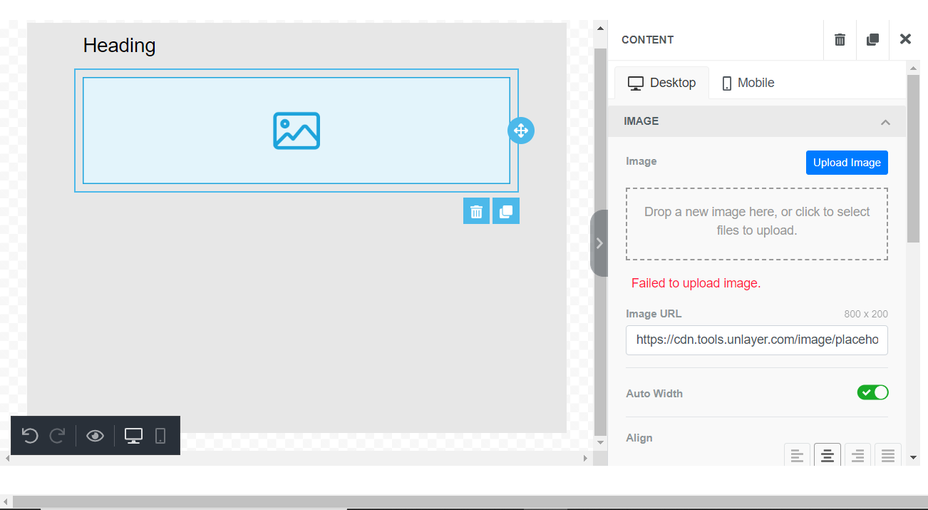 Image Upload Error · Issue 251 · Unlayer React Email Editor · Github