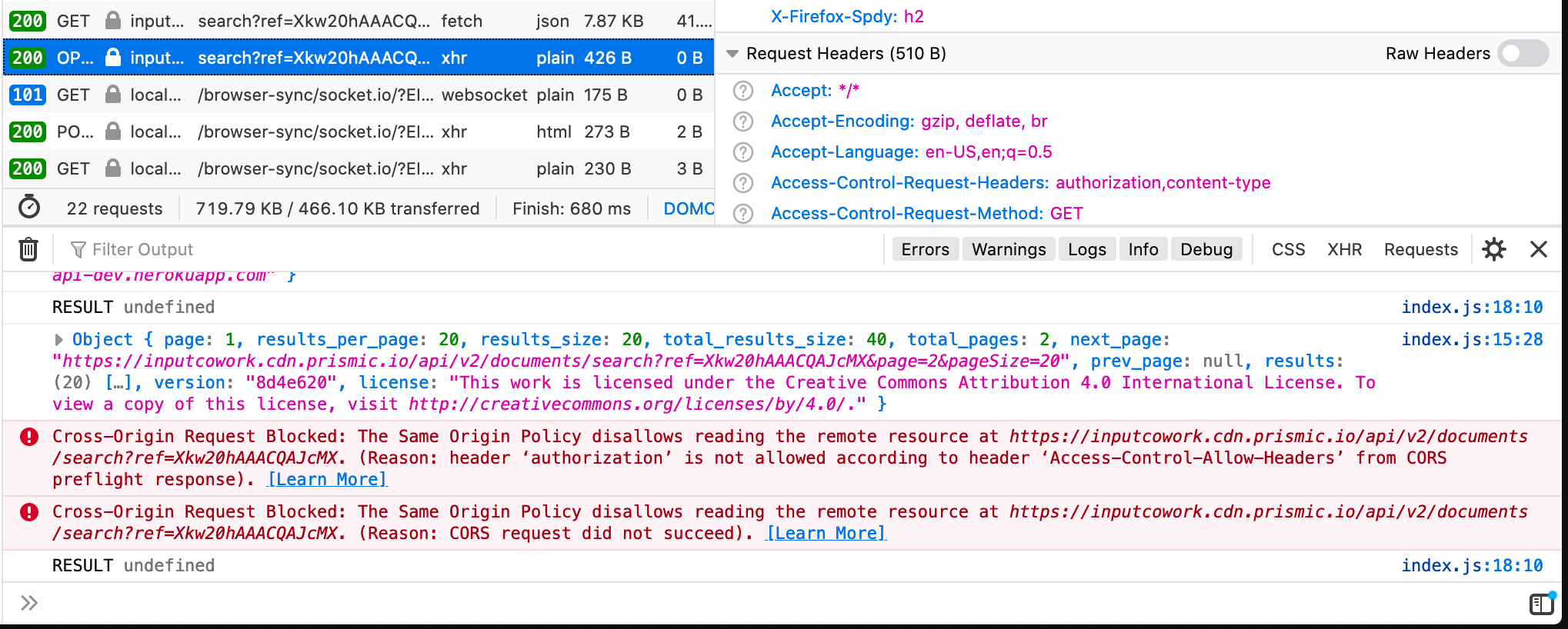 useRequest CORS issue · Issue #85 · inputlogic/elements · GitHub