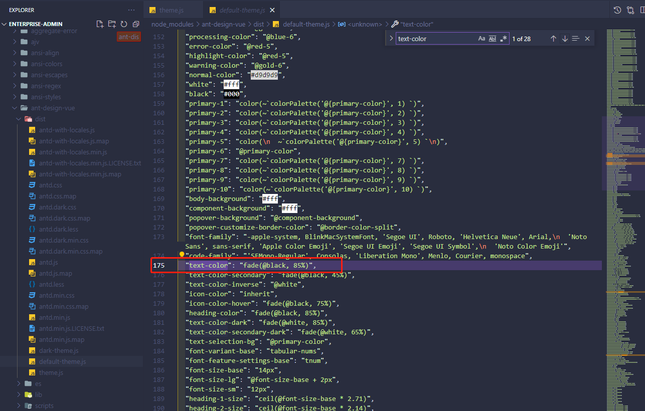 The less variable @text-color in the document is inconsistent with the actual · Issue #4190 ...