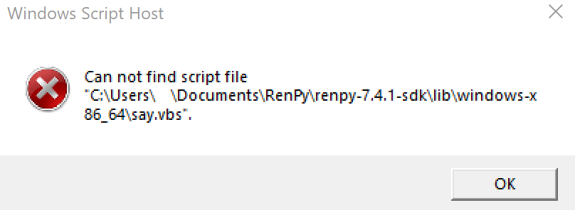 say.vbs file for self-voicing missing from 7.4.1 · Issue #2632 · renpy ...