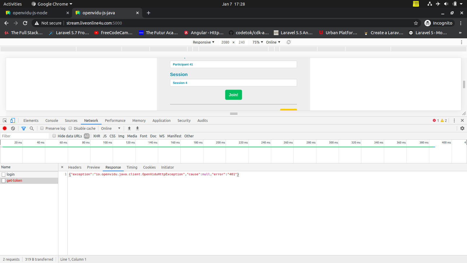 hi. while creating the stack in AWS i used the openvidu password as YOUR_SECRET. i'm not sure ...