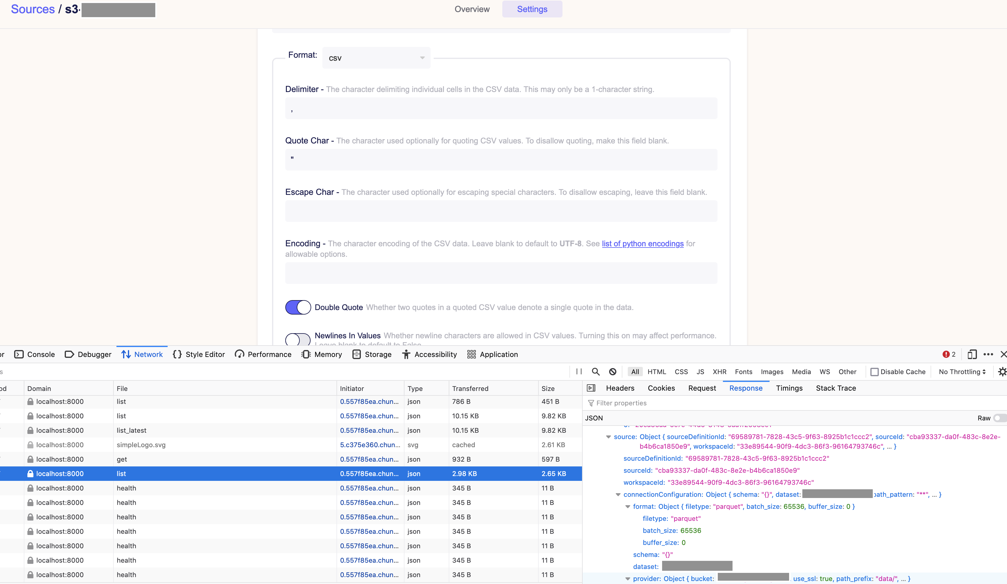 S3 Parquet Format Data Source Shows Format As CSV In Settings · Issue #7374 · airbytehq/airbyte ...