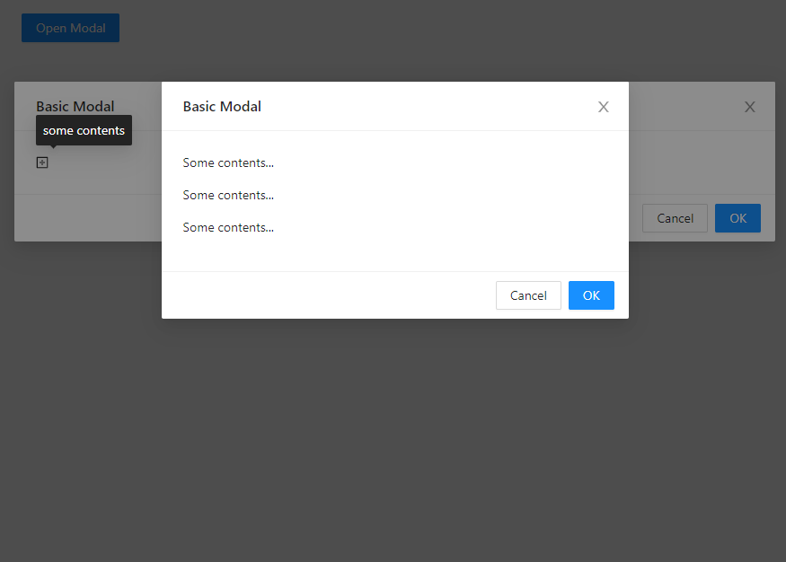 双层Modal下，下层Modal中的Tooltip提示不会消失 · Issue #31179 · ant-design/ant-design ...