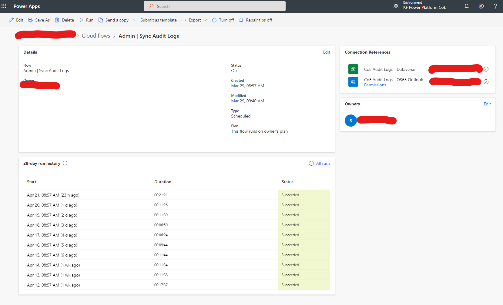[CoE Starter Kit - QUESTION] Audit Logs collection · Issue #2532 ...